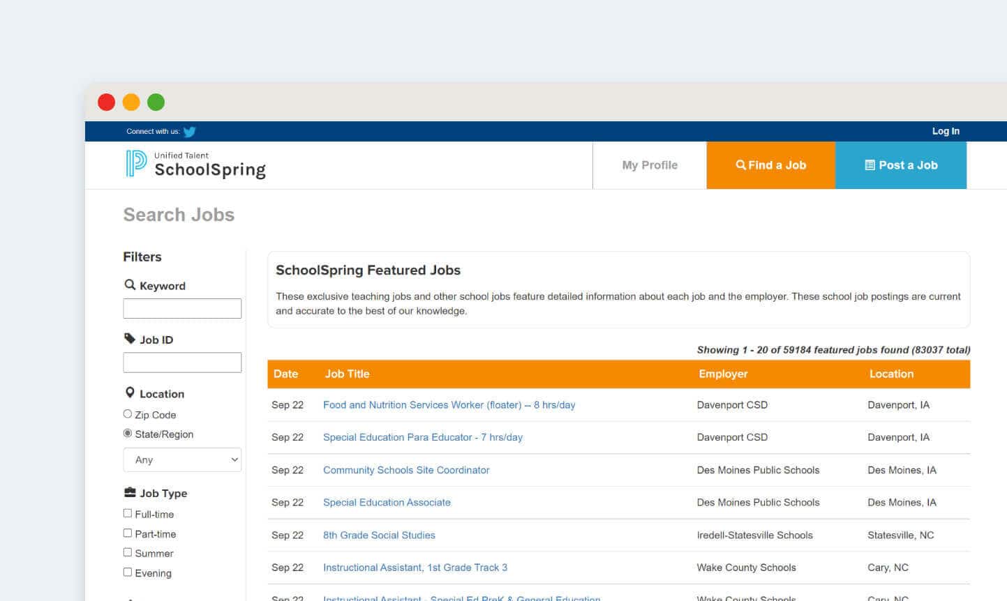 PowerSchool SchoolSpring Job Board | PowerSchool